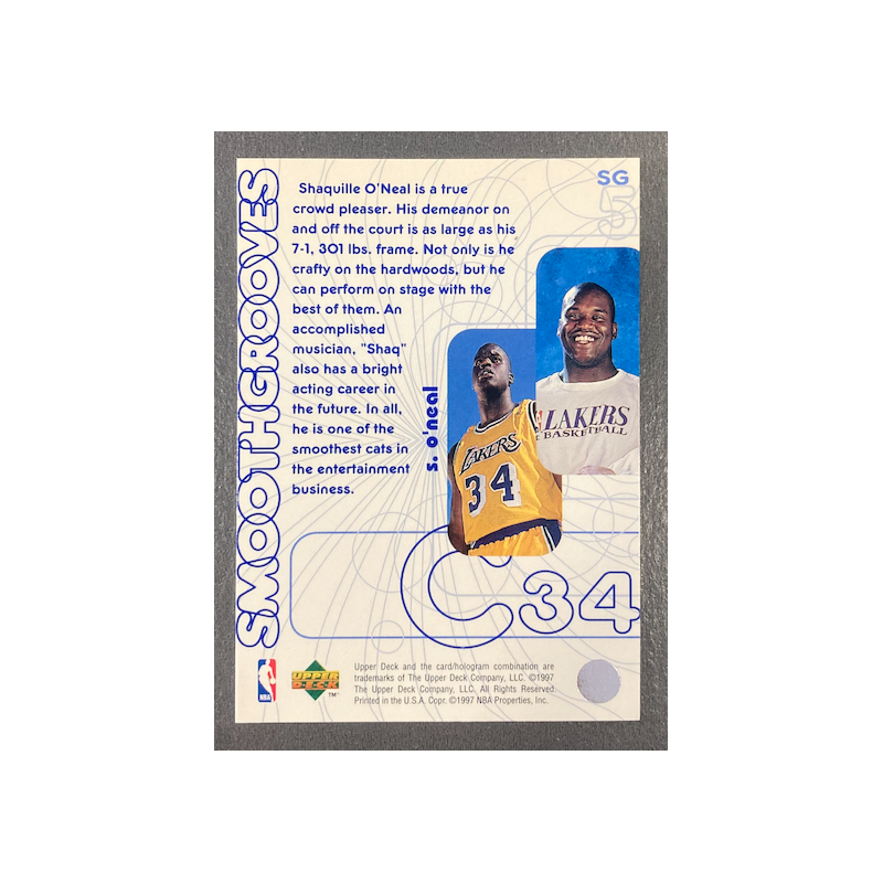 SHAQUILLE O'NEAL 1996-97 UPPER DECK SMOOTH GROOVES
