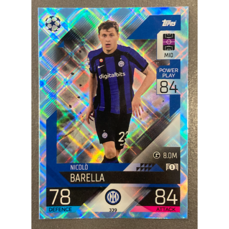 NICOLO BARELLA 2022-23 TOPPS MATCH ATTAX CRYSTAL - 339