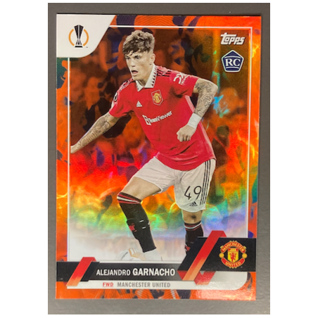 ALEJANDRO GARNACHO 2022-23 TOPPS UEFA COMPETITIONS INFERNO ROOKIE